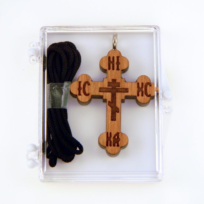 89B - Wooden cross, Orthodox - Christian Wooden Art